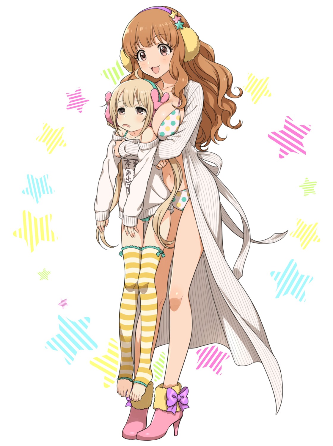 Morikura En The Idolmster The Idolmster Cinderella Girls Futaba Anzu Moroboshi Kirari Bikini